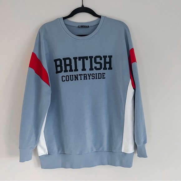 Zara | Sweaters | Zara British Countryside Loose Varsity Sweater | Poshmark